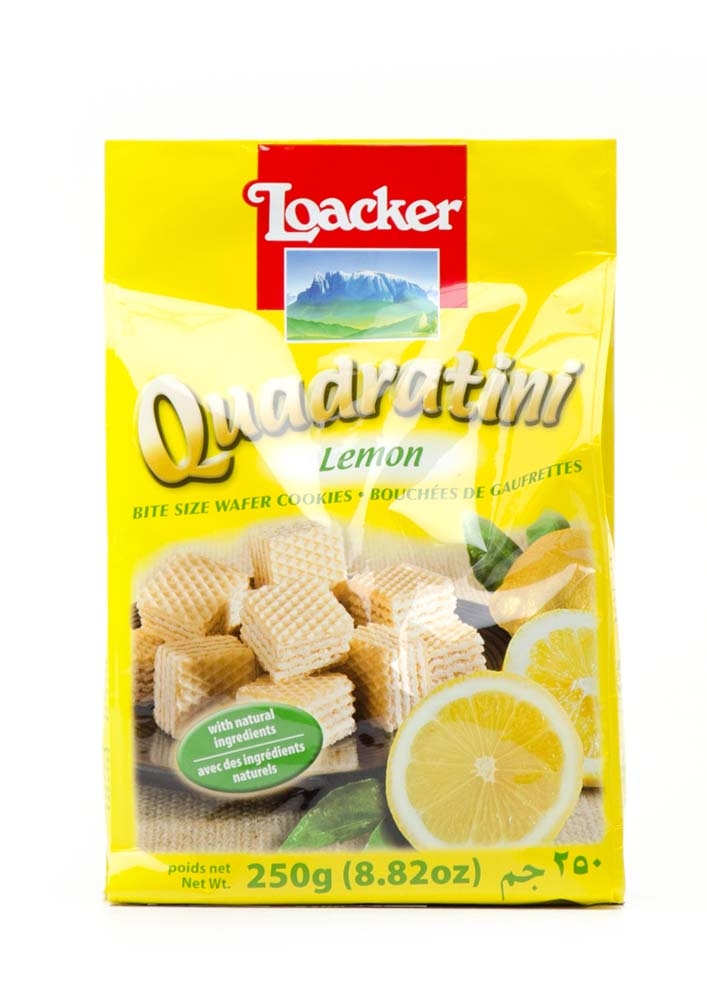 Loacker Loacker Quadratini Lemon 250g | Biscuits | Loacker | Chocolates ...